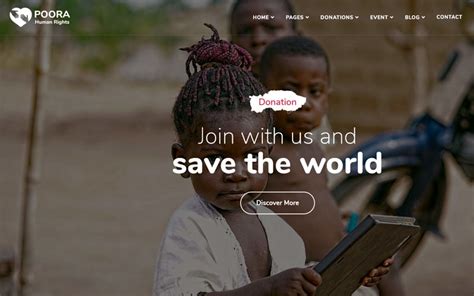 Poora Fundraising Charity Template