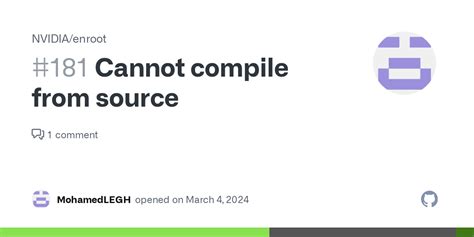 Cannot Compile From Source · Issue 181 · Nvidiaenroot · Github
