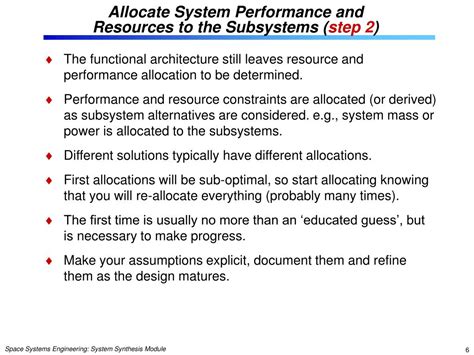 PPT System Synthesis Module Space Systems Engineering Version PowerPoint Presentation