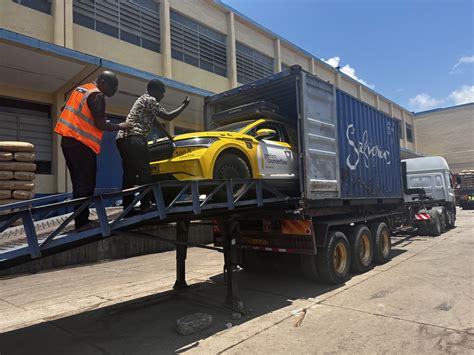 The Sea Journey To Europe Begins With Loading Into A Shipping Container
