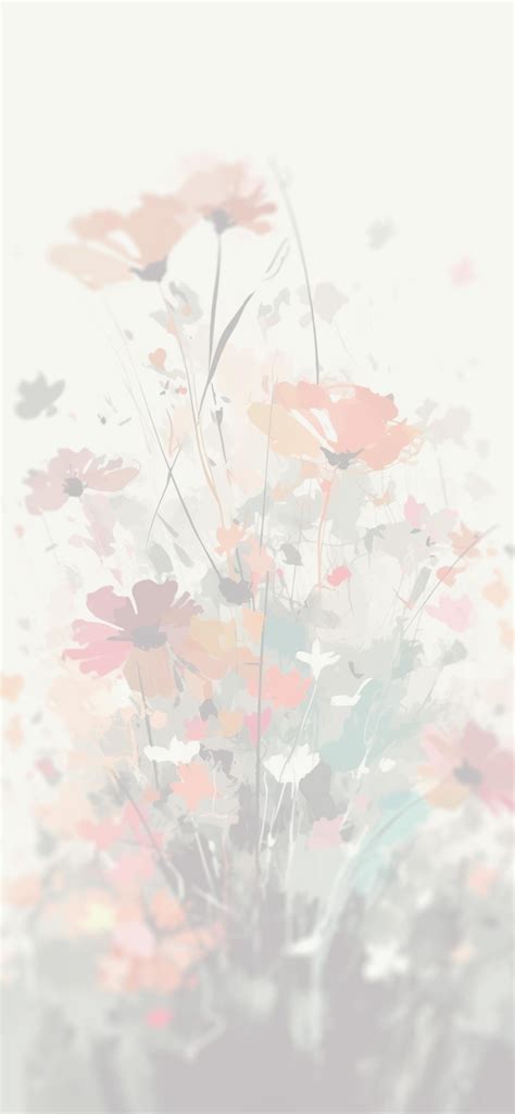 Free Download Aesthetic Flowers White Wallpaper For Iphone By