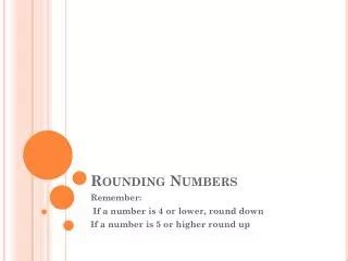 PPT Rounding Numbers PowerPoint Presentation Free Download ID