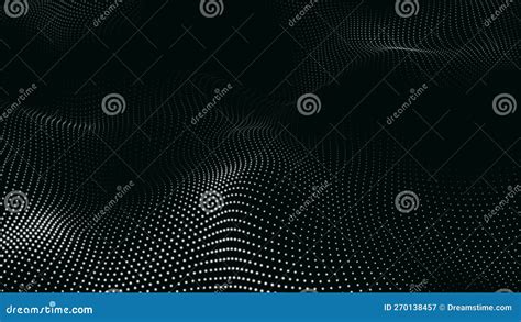 Black And White Abstract Trapcode Form Digital Particle Wave And Lights