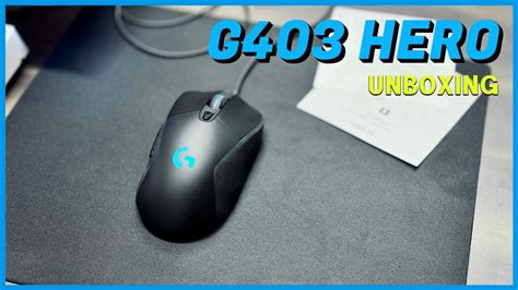 로지텍 G403 Hero 유선 마우스 간단 리뷰 [4k] Youtube