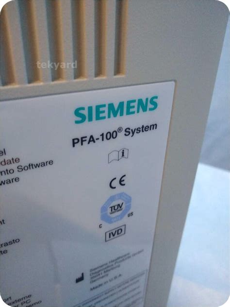 Used Siemens Pfa 100 System Platelet Function Analyzer Cell Counter For