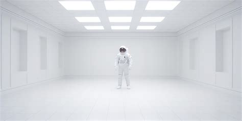 Premium Ai Image Ai Generated Ai Generative Astronaut In White Empty