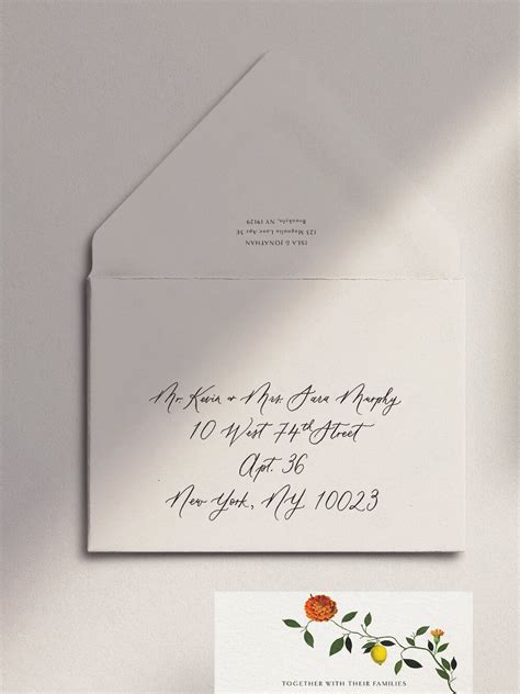 Gemma Invitation Card Curve Ettie Kim Studio