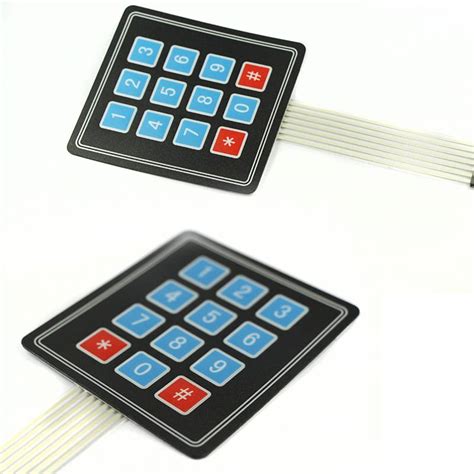 Keypad 4×3 Self Adhesive 12 Key Electra Store