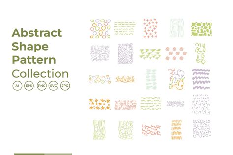 Abstract Shape Pattern Collection Graphic By Role Graphic · Creative Fabrica