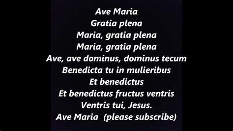 Ave Maria Lyrics Wedding Song