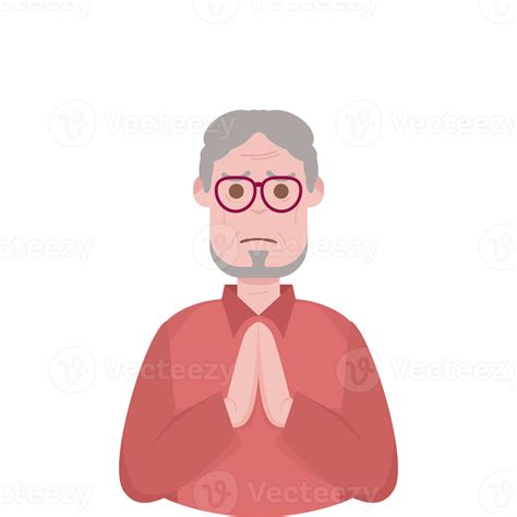A Idosos Avô Solitário Sozinho Triste Preocupação Velho Homem 22598496 Png