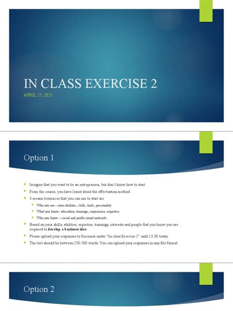 In Class Exercise 2 Pdf