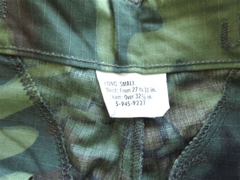 29 X 28 60s Us Army Erdl Green Leaf Camouflage Combat Cargo Etsy