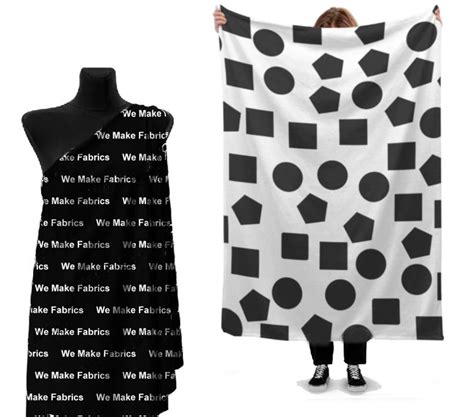 Custom Fabric Printing Personalized Fabric By The Half Yard Polyester