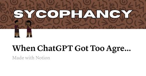 openai s ai model turns into a yes man after update poojitha sai manikandan posted on the