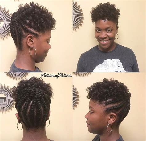 Lovely Updo By Returning2natural In 2024 Hair Styles Short Natural