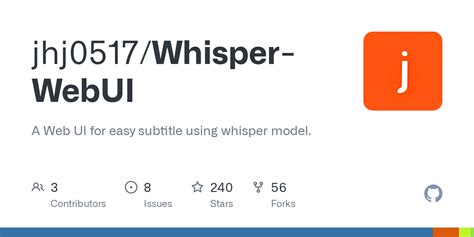 Actions · Jhj0517whisper Webui · Github