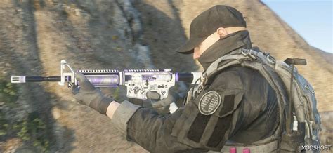 M4a1 Gray Raven Xxi Animated Fivem Sp Gta 5 Weapon Mod Modshost