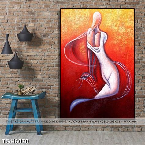 Tranh Trừu Tượng Modern Woman Tranh 3d Wr7535 Xưởng Tranh Waki