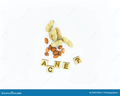 Aflatoxin Is Contaminated In Crushed Peanuts That Have Fungi Stock
