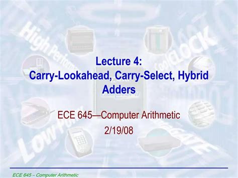 Ppt Ece 645 Computer Arithmetic Powerpoint Presentation Free
