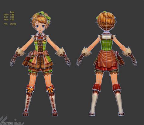 Character Reference Sheet Female Character Concept 3d Model Character