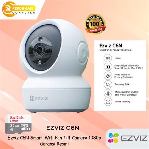 Jual Ezviz C6n Smart Wifi Pan Tilt Camera 1080p Garansi Resmi C6n