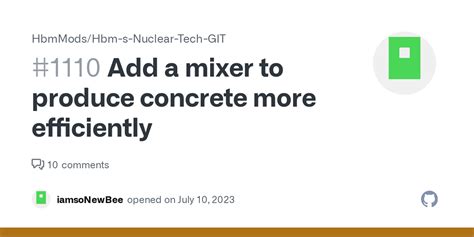 Add A Mixer To Produce Concrete More Efficiently Issue Hbmmods Hbm S Nuclear Tech Git