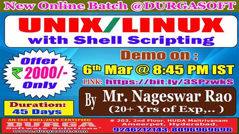 Unixlinux Online Training Durgasoft Youtube
