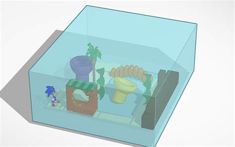 3d Design Flooded Green Hill No Place Tinkercad