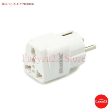 Jual Steker Adaptor Travel Tanpa Switch Krisbow Putih Di Seller Tb
