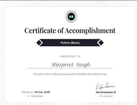Python Hackerrank Coding Certification Learning Programminglife