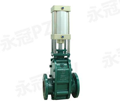 气动陶瓷双闸板阀进料阀Z644TC 陶瓷双插板阀 浙江永冠阀门有限公司