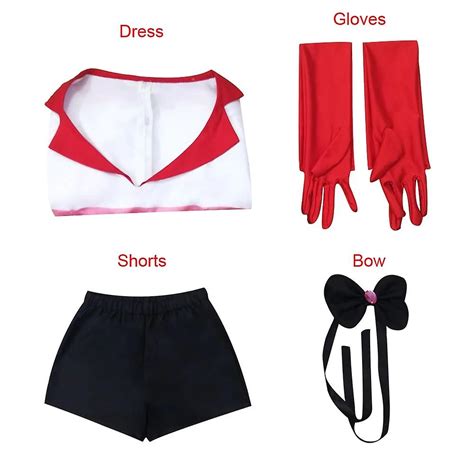 Hazbin Cosplay Hotel Dust Angel Cosplay Costume Uniform Women Girls