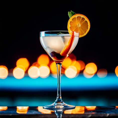 Flaming Citrus Gin Cascade Fiery Citrus Gin Cocktail With Refreshing
