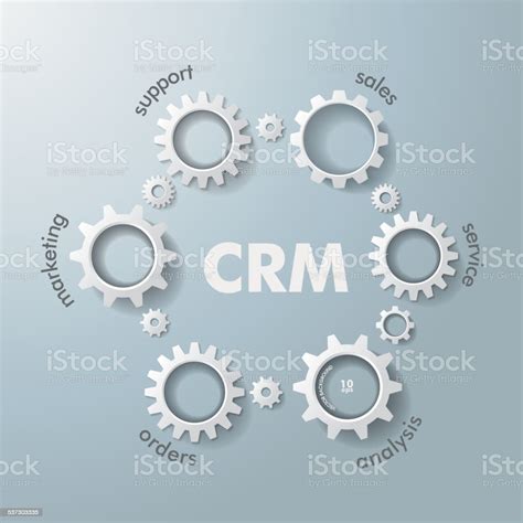 인포그래픽 Crm 기어 10에 대한 스톡 벡터 아트 및 기타 이미지 10 2015년 3차원 형태 Istock