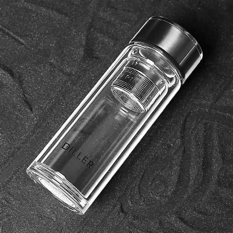 Glass Water Bottle With Filter Diller Water Bottle Manufacturer