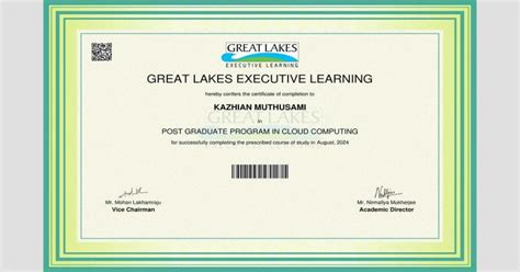 Kazhian Muthusami On Linkedin Pgp Cloud Computing Completion Certificate For Kazhian Muthusami