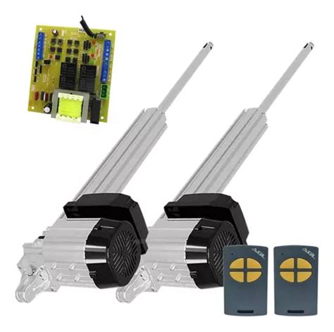 Kit Motor Portao Pivotante Duplo 1 3hp Braço 0 75m 500kg Agl