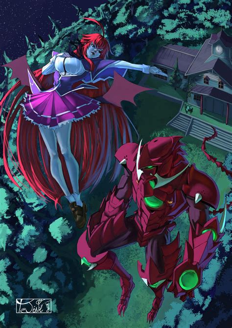 Rias Gremory And Issei Hyoudou Boosted Gear Scale Mail Tejoncio R