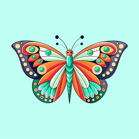 Premium Vector Colorful Butterfly Illustration