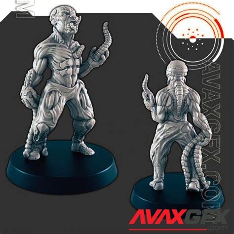 Sci Fi Alien Hive Infected Male 3d Print Model Download Premium Gfx