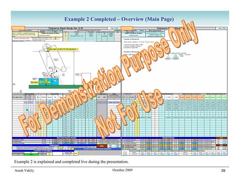 Performing Tolerance Stack Ups Using Automated Excel Calculator By