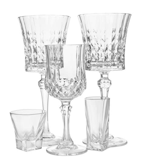 Premium Photo Different Elegant Empty Glasses Isolated On White