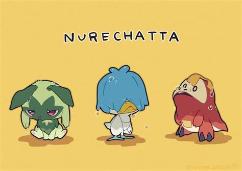 Sprigatito Fuecoco And Quaxly Pokemon Drawn By Nakonekono