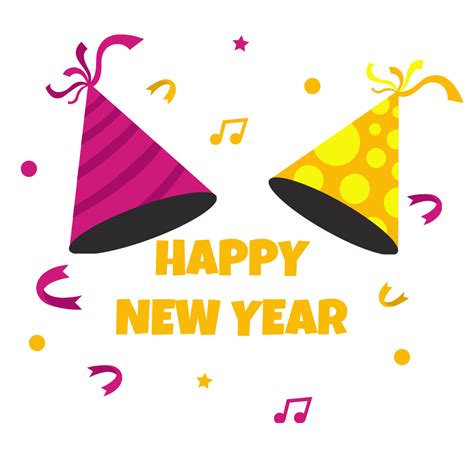 Free Happy New Year Vector Clipart Png Svg To Edit Online