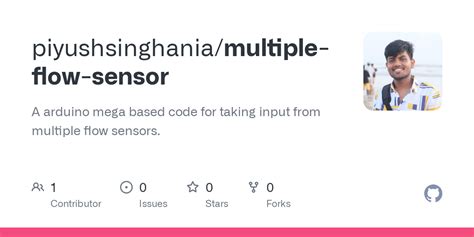 Github Piyushsinghaniamultiple Flow Sensor A Arduino Mega Based Code For Taking Input From