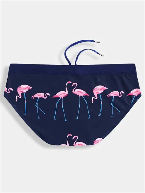 Mens Printed Low Rise Swim Briefs Mr Saker