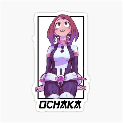 Uraraka Ochako Sticker For Sale By Rays95 Redbubble