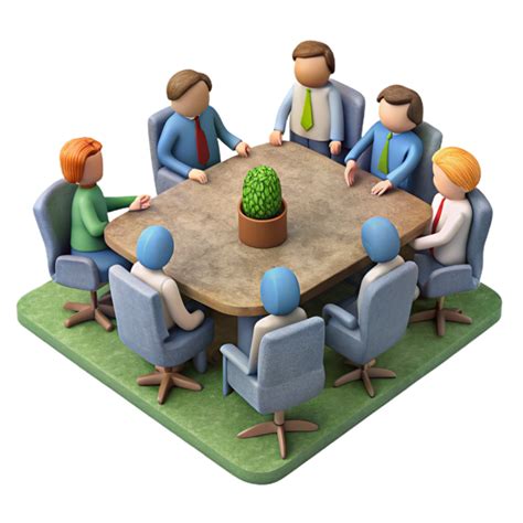 Extraordinary Traditional Team Meeting In Conference Room Cutout Exclusive 57871020 Png